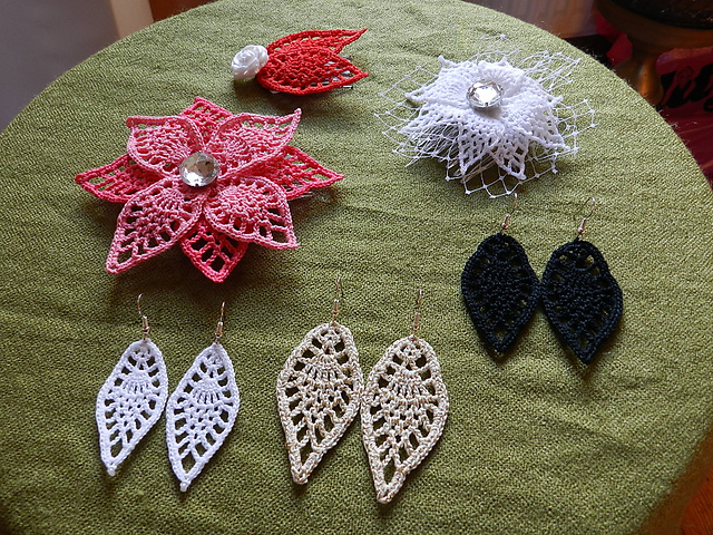 Ravelry: Autumn Leaves Earrings pattern by Hook Crochet