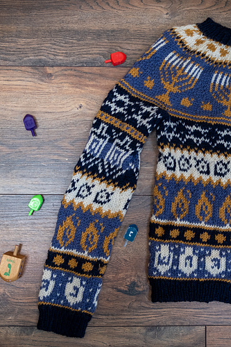 Ravelry: Epic Hanukkah Sweater (Adult) pattern by The Jewish Knitter