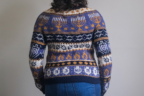 Ravelry: Epic Hanukkah Sweater (Adult) pattern by The Jewish Knitter