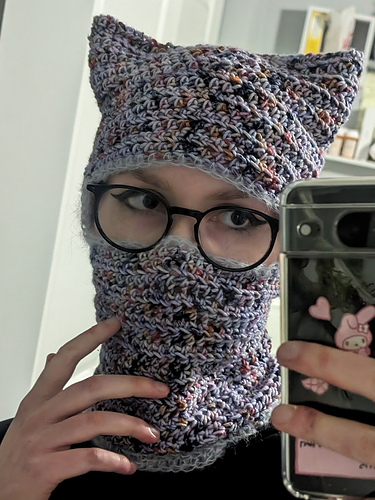 Ravelry: Kitty Balaclava pattern by Knitty Bae