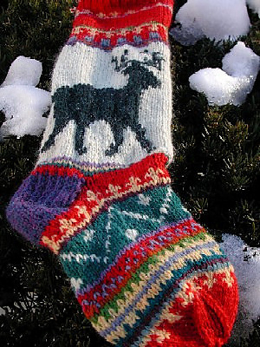 Ravelry: Reindeer Stocking pattern by Peace Fleece