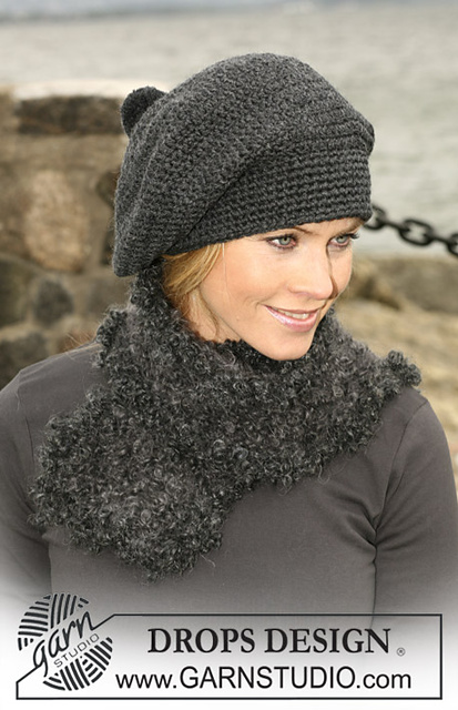 Ravelry: 103-24 a - Crocheted beret pattern by DROPS design