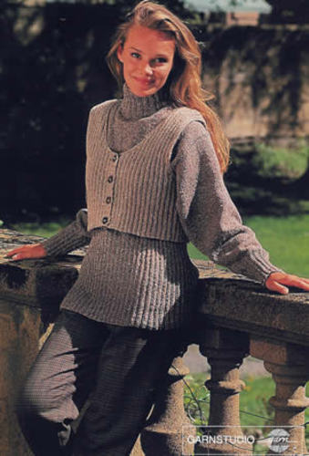 Ravelry: 43-12 top and waistcoat pattern by DROPS design
