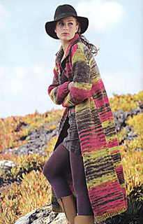 Ravelry: 0-76 Long jacket in Inka pattern by DROPS design