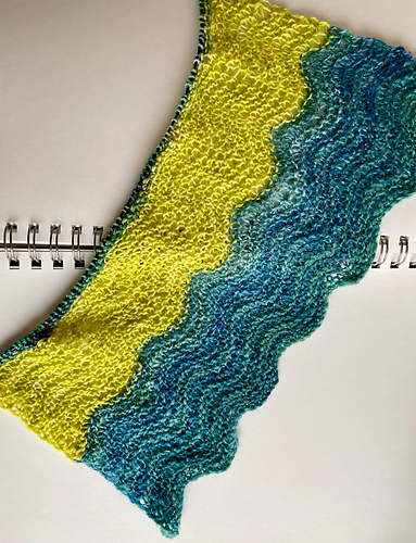Ravelry: Garter Wave Scarf pattern by Nick Davis
