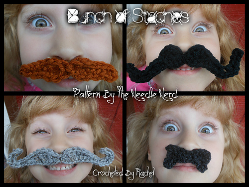 Ravelry: Bunch Of Stache's pattern by Darla Allen