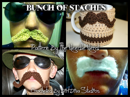 Ravelry: Bunch Of Stache's pattern by Darla Allen