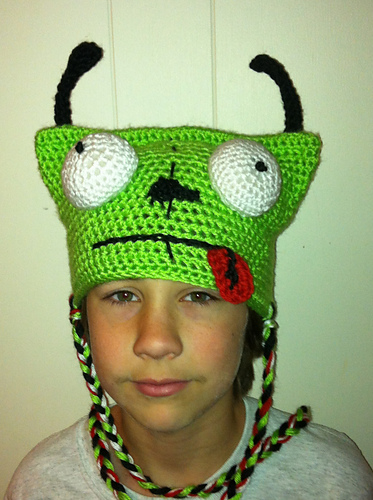 Ravelry: GIR Invader Zim Crochet Hat Pattern pattern by Darla Allen