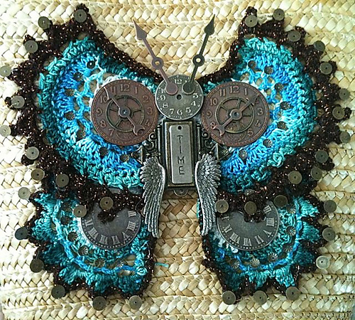 Ravelry: theotherjenny's Clockwork Butterfly Beachbag