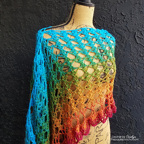 Ravelry: Fiesta Shawl pattern by Carolyn Calderon