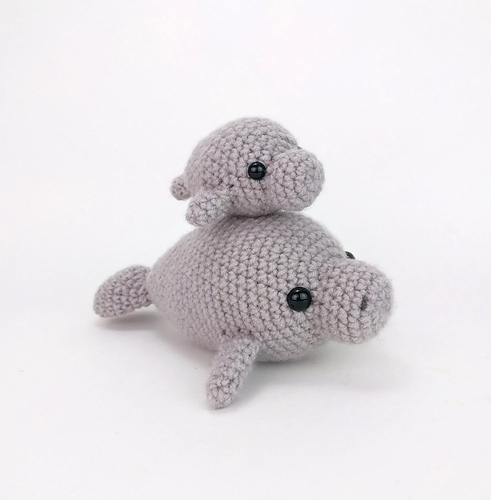 Ravelry: Mama and Baby Manatee pattern by Theresa's Crochet Shop