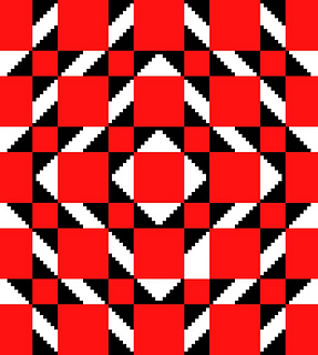 Ravelry: Red and Black Hallucination Throw C2C pattern by Sahra Joseph