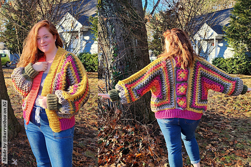 Ravelry: David's Alpine Hexagon Cardigan pattern by Priscilla Mitchell