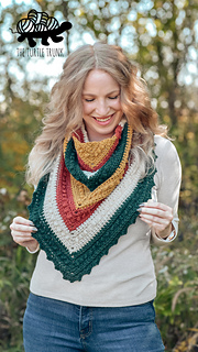 Ravelry: Picot Triangle Scarf pattern by The Turtle Trunk