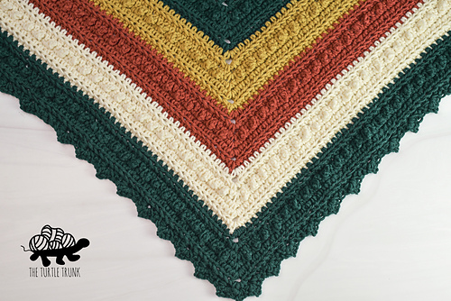 Ravelry: Picot Triangle Scarf pattern by The Turtle Trunk