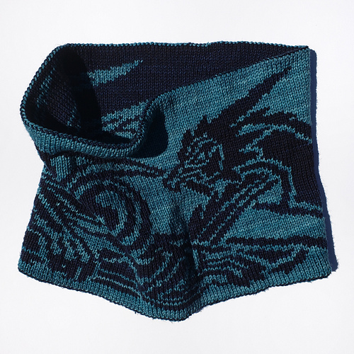 Ravelry: Celtic Flame Dragon Cowl pattern by Tania Richter