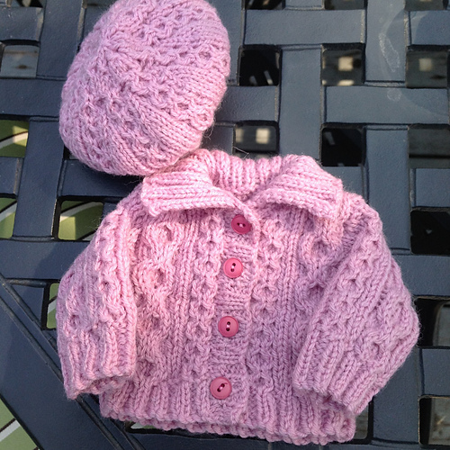 Ravelry: Heather Aran Set pattern by Jacqueline Gibb