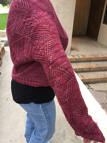 Ravelry: Wine and Roses Shrug pattern by Katrina King