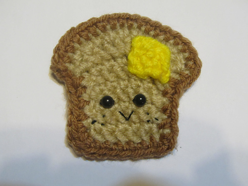 Ravelry: Kawaii Tiny Toast Crochet Applique pattern by Tiffany Wilson