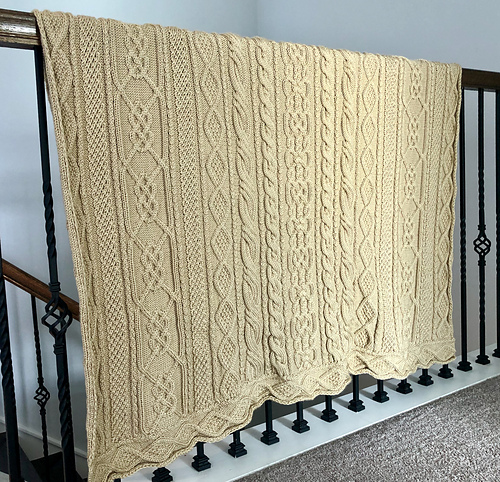 Ravelry: November Aran Afghan pattern by Melissa Hwang