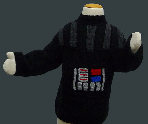 Ravelry: Darth Vader Sweater & Cape pattern by Tigg's Togs