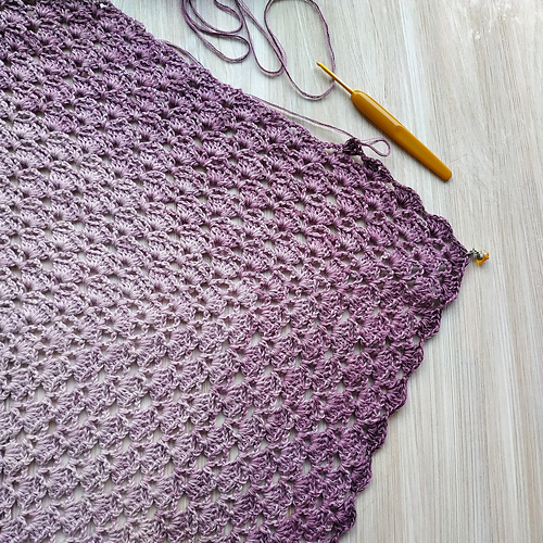 Ravelry: Fragrant Shawl pattern by Carmen Heffernan