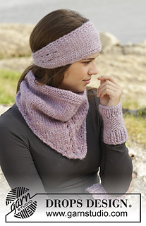 Ravelry: 156-50 Idaho Neckwarmer & Headband pattern by DROPS design