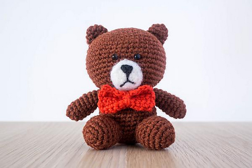 Ravelry: Mr Brown from Line Amigurumi pattern by Tiny Rabbit Hole