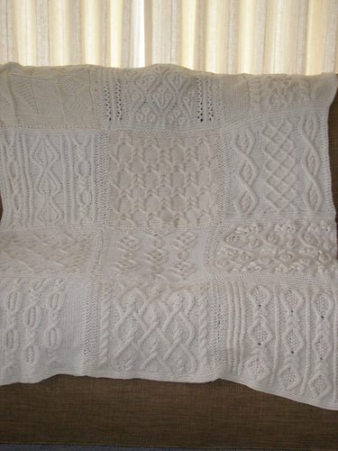 Ravelry: SA-01 Sampler Aran Afghan pattern by Tammy Eigeman Thompson
