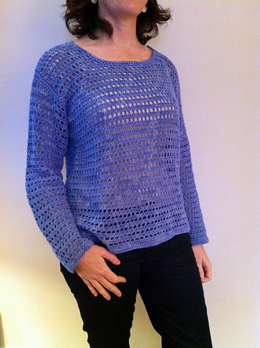 Ravelry: Karen Openwork Pullover pattern by Sue Hilger