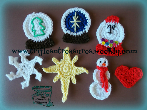 Ravelry: Winter Whimsy Applique Pack pattern by Tera Kulling