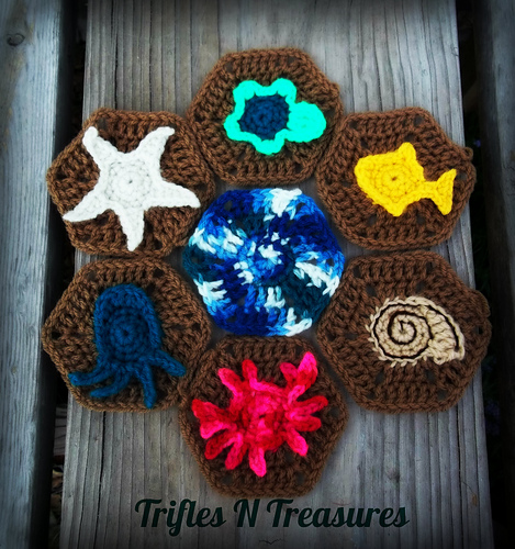 Ravelry: Turtle Hexagon Motif pattern by Tera Kulling