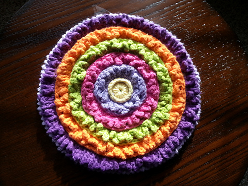 Ravelry: Loopy Dishcloth or Afghan Square pattern by Julie Yeager