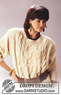 Ravelry: 10-2 Jumper with Aran pattern pattern by DROPS design