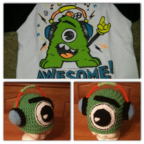 Ravelry: DJ Monster Beanie (NB-Adult) pattern by Too Yarn Cute