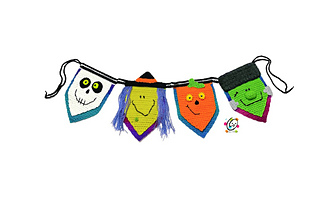 Ravelry: Halloween Mini Flags pattern by Heidi Yates
