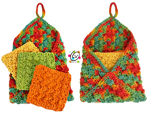 Ravelry: Pretty Pouch and Cloths pattern by Heidi Yates