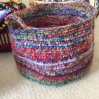 Ravelry: treblemaker's Scrap Yarn Basket