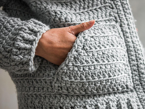 Ravelry: Sporty Chunky One-Piece Jacket pattern by Nicole Wang