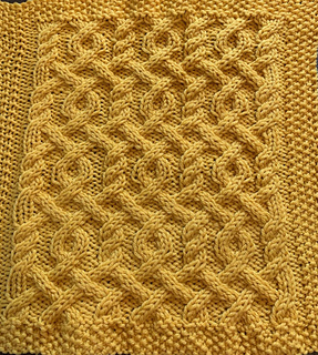 Ravelry: Aran Sampler Blanket, Square 10 pattern by Susan Springett