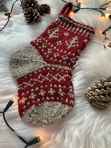Ravelry: Little Aran Christmas Stockings pattern by Woollen Knots