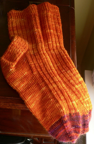 Ravelry: A Nice Ribbed Sock pattern by Glenna C.