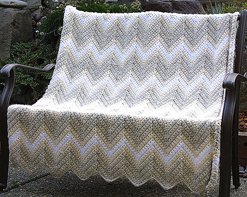 Ravelry: Classic Ripple Blanket pattern by Melissa Leapman