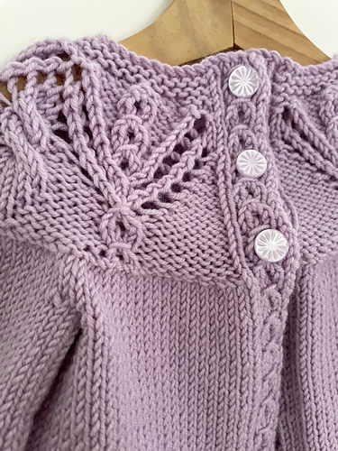 Ravelry: Lace Yoke Baby Cardigan pattern by Sharyn Armstrong