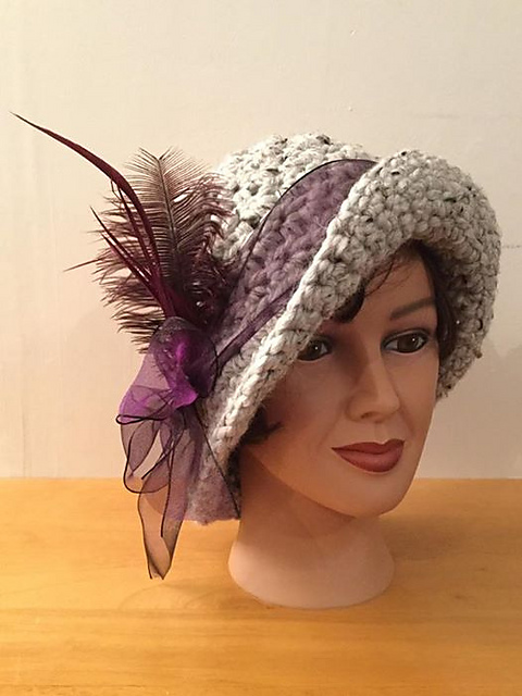 Ravelry: The Arcadia Flapper Style Hat pattern by Melivia Mutch