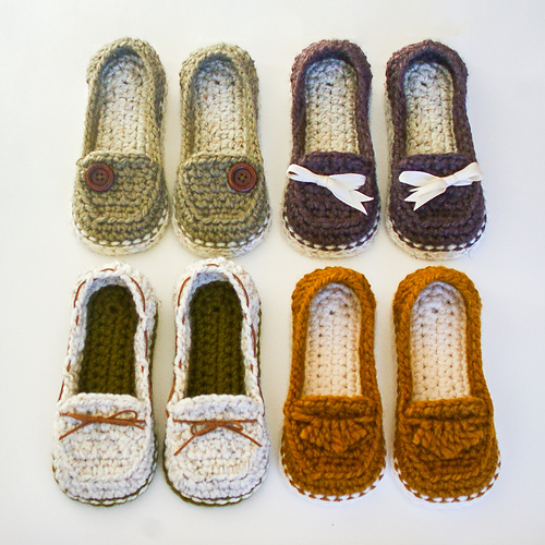 Ravelry: Ava Slippers - Women's loafer pattern by Lorin Jean
