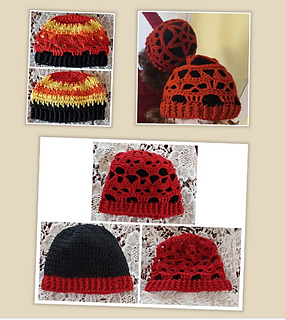 Ravelry: Adventures in Hades Beanie Trio pattern by Spider Mambo