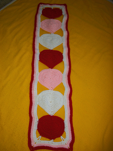 Ravelry: Heart Table Runner pattern by Donna Collinsworth