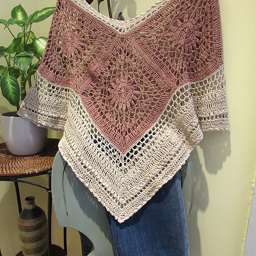 Ravelry: Newport Beach Linen Poncho pattern by Kim Firth