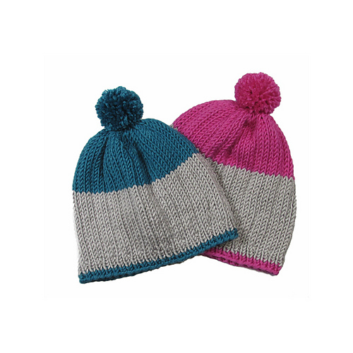 Ravelry: Color Block Ribbed Hat pattern by Kim Firth